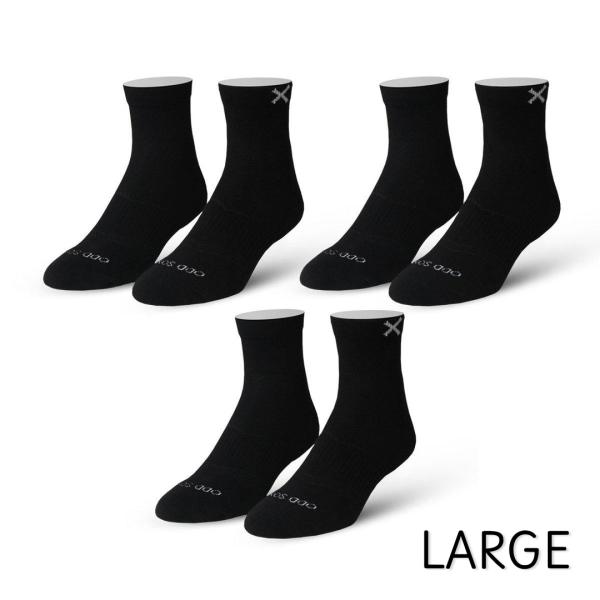 【発売日：2024年08月09日】85% コットン ／ 15% ポリウレタンLARGE FEET（ラージ フィート）サイズ※日本のメンズ サイズ（約24cm〜約30cm）に相当QUARTER（クォーター）※かかとからの長さ：約12cm3足セ...