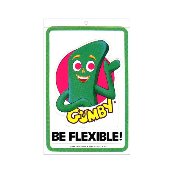 台紙サイズ：たて16.2cm よこ10.4cm(はがきサイズ)(C)1985 ART CLOKEYガンビー(Gumby)は、クレイ アニメの元祖！アメリカではもちろん、日本のアメリカ雑貨業界でも息長く愛され続ける人気キャラ。デッドストックの...