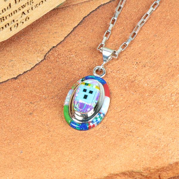 高さ:22mm 全高:33mm 横幅:14mm 厚さ:6mm ハンドメイド ＜合成オパール、Sterling Silver 925＞※チェーンは別売りとなります。 ★ holy Mosaic (ホリー・モザイク) オパール ジュエリー ★ ...