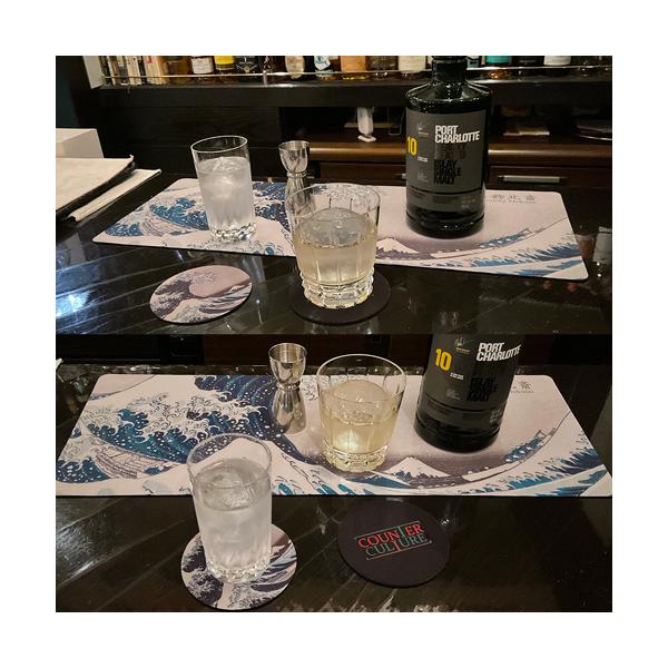 SAKEマットと同素材を使用したカウンターサイズのテーブルマットです。吸水性・クッション性があり、水滴や汚れを受け止めます。軽量設計なので、食卓からバーまで幅広く使用可能。用途：家庭用・業務用兼用（素材）表：ポリエステル 織物　・水分を適度...