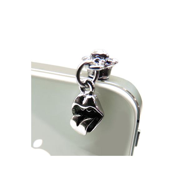 ■商品詳細■ スマートフォンに挿して使う人気アクセサリー！防塵に★素材ブラス ★サイズ 装飾部分:約14mm×8mm■商品画像に価格表記がある場合は「税抜き」価格となります。●商品特徴：送料無料/スマホピアス/イヤホンジャックに挿すアクセ/...