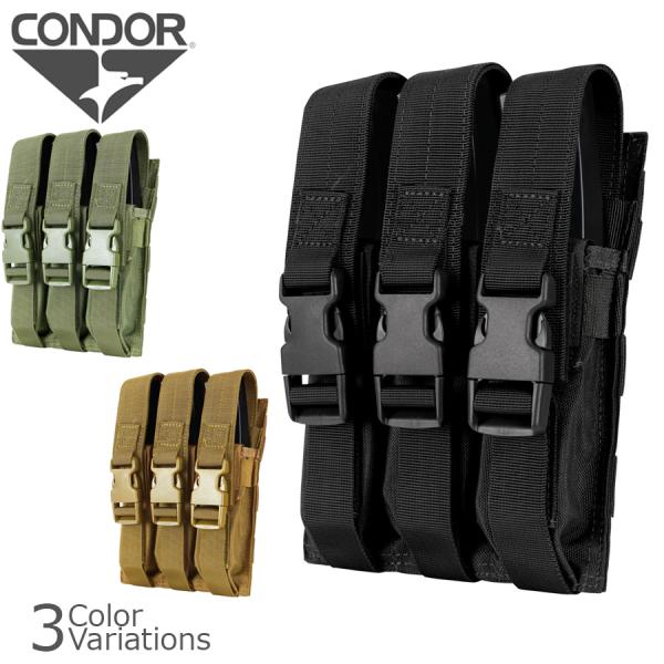 MP5などのサブマシンガン用マガジンを3本収納可能。MOLLE対応。商品管理番号:con0603658カラー:OD(オリーブドラブ)/BLACK(ブラック)/CB(コヨーテブラウン)サイズ:ONESIZE生産国:中国