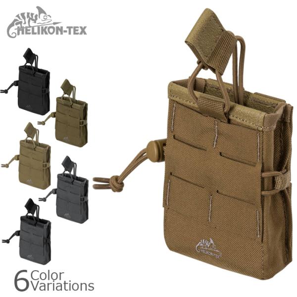 RANGE LINE COMPETITIONシリーズ。フロントはレーザーカットによるモジュラーシステムにて各種MOLLEポーチに対応します。MOLLEプラットフォームや直接ベルトへ取り付けも可能です。ショックコードでマガジンにかかるテンショ...