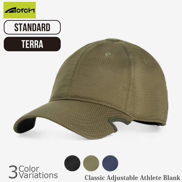 バイザーに切り込みを施すというアイデアによってサングラスなどのアイウェアをかけた状態でも帽子を深くかぶることが可能。着用するアイウェアのフレームと切り込みの位置を合わせる際にバイザーを調整して頂くと、よりフィットした着用感を得ることができま...