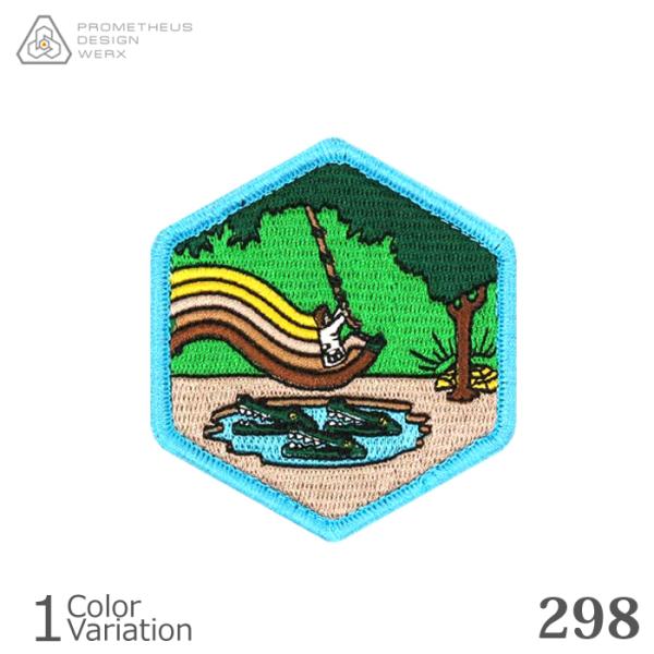 80年代初頭にもっとも売れたとされるテレビアクションゲーム「PITFALL!」をモチーフにした刺繍モラールパッチです。「PITFALL!」は家庭用ゲーム機「ATARI2600」のソフトで最も代表的なタイトル。パッチのデザインもレトロな描写と...