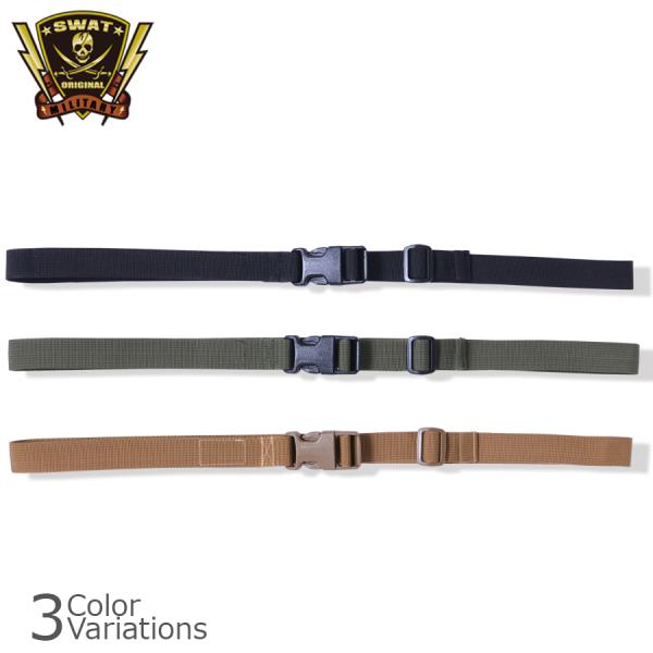 ITW社のGTSRバックルを使用した1インチ幅ウェビングベルト。パンツのベルトとしても、パッキングストラップとしても使用可能です。商品管理番号:swa0605510カラー:BLACK(ブラック)/COYOTE(コヨーテ)/OD(オリーブドラ...