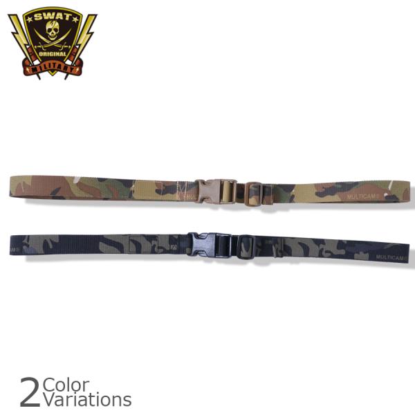 ITW社のGTSRバックルを使用した1インチ幅ウェビングベルト。パンツのベルトとしても、パッキングストラップとしても使用可能です。商品管理番号:swa0606392カラー:MULTICAM(マルチカム)/MULTICAM-BLACKサイズ:...
