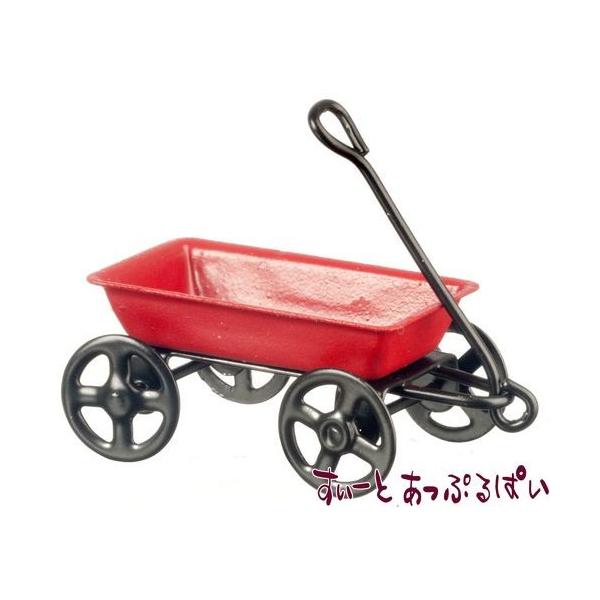 １/１２サイズでも人気のこの商品が、１/２４サイズでも登場です！やっぱり、ガーデンに置きたいですよね?。赤が目を引く、かわいらしい商品です。車輪も回りますので、実際に引っ張ることもできますよ！赤い部分のサイズ：35ｘ21ｘＨ8ｍｍ、全体のサ...
