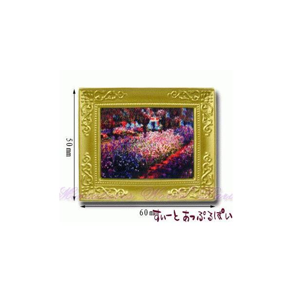 世界の名画があなたの手に！額はプラスチック製です。サイズ：60x50mm。