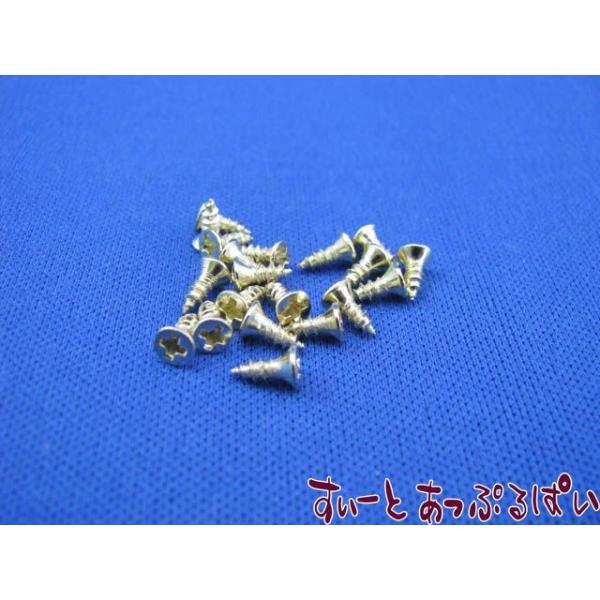 長さ６ｍｍのとても小さいネジです。頭の部分の直径は約3.5ｍｍです。ドールハウス制作など、様々な用途にご利用ください。２０本セットのお値段です。