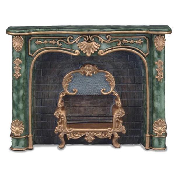 ドイツロイター社製のミニチュア家具です。こちらはリバイバル商品です！一度は廃番となりましたが、好評だったのか、再生産されました。ずっしりと重みのある暖炉です。お好みのデコレーションをのせてお楽しみください！貴方のドールハウスに！高さ約Ｗ12...