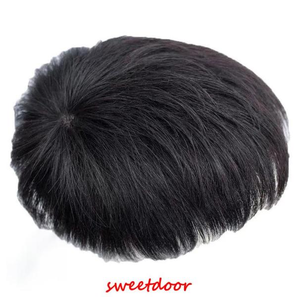 【品名】：メンズウィッグ【タイプ】：全2タイプ【ネットサイズ】：S(14×14CM)            M(16×18CM)            L(20×20CM)【素材】：人毛【産地】：中国検索ワード：ウィッグ ロング ショート　...