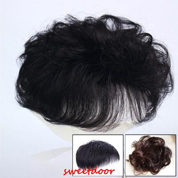 【品名】：メンズウィッグ【タイプ】：全3タイプ【サイズ】：F【素材】：人毛+耐熱性ファイバー20％【産地】：中国検索ワード：ウィッグ ロング ショート　フルウィッグ 部分ウィッグ　つけ毛　グラデーション ウイッグ カール ウェーブ 自然 セ...