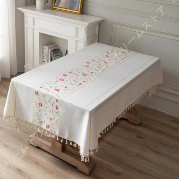 テーブルクロス１枚（枕カバーなし）素材：綿＋リネンサイズ：140*100CM 140*140CM 140*180CM 140*200CM 140*220CM 140*250CM 140*160CM 90*90CM 140*260CM 140...