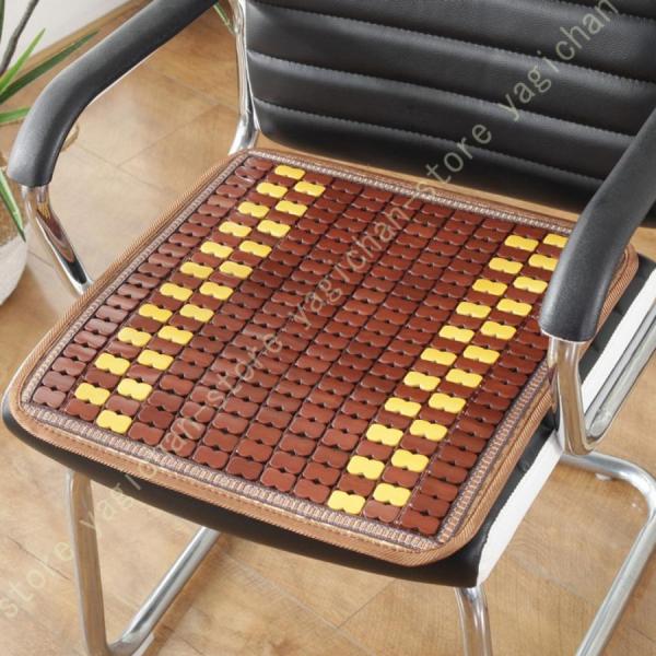 ■かわいい椅子用クッション夏に冷たく気持ち良いバンブークッション。麻雀の形をした竹を糸でつなぎ合わせています。■接触冷感・蒸れない体と席の間に良好な空気の流れを保ち、汗防止、暑い季節には不快にならず、涼しい気分を保つのに役立ちます。■滑り止...