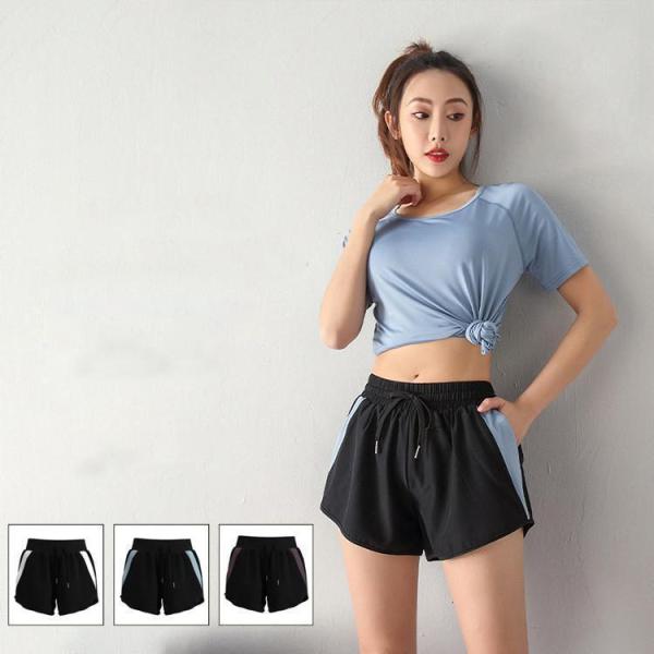 ■ 品名：レディーススポーツ短パン■ 素材：ポリエステル88%+エラストマー12%■ カラー：全3色■ サイズ：S-XL検索ワード： ヨガパンツ ヨガウェア フィットネス レディース 超軽量 レギンス 動きやすい ダンス 吸汗速乾 ストレッ...