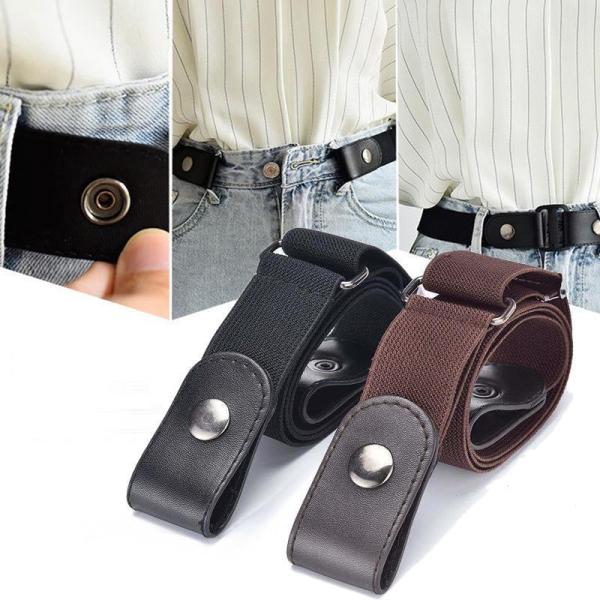 ：yufeng01カラー：ブラック、ブラウンサイズ：幅約3cm、ウエストサイズ60?100cm適応素材：PUレザー、ポリエステル、ゴム、合金【快適な着け心地】フィット感の高い伸縮性ストレッチメッシュゴム素材を採用し、快適性も通気性も耐久性も...