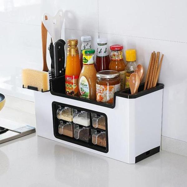 ■ 品名：キッチンラック■ 素材：PVC■ 用途：調理グッズ収納■ タイプ：全3タイプ■ サイズ：40*16.5*21cm検索ワード：キッチン 収納 調味料ラック 調味料 収納 (タワー) スパイスラック キッチンスタンド タワー調味料ラッ...