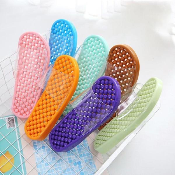 ■ 品名：サンダル■ 素材：PVC■ スタイル：自宅用/お風呂■ カラー：全6色■ サイズ：S-L■ 季節：春/夏/秋検索ワード：サンダル スリッパ  つぼ押し こり コリ ギフト 敬老の日 贈り物 グッズ ボディポップ 足ツボマッサージ ...