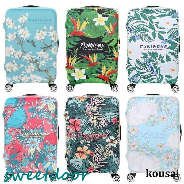 ●簡単便利なスーツケースカバー。●空港のターンテーブルなどによる汚れや擦り傷を防止！●柄をそのまま採用、オシャレな見た目はもちろん空港などで自分のスーツケースを見つける目印としても〜●撥水加工が施されているので多少の雨の日にもご使用いただけ...