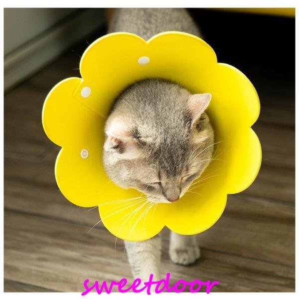 【エリザベスカラーの機能】犬・猫ケガや皮膚病にかかった時の傷舐め防止、噛み防止に役立ちます！皮膚病、美容、傷害、かゆみ、赤みや手術の回復の過程等で、舐めたり、噛んだりする行為に対して保護効果を得られます！【軽量素材＆静か】ソフト軽くてEVA...