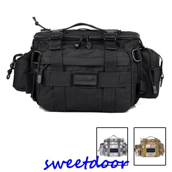 【品名】:フィッシングバッグ【素材】:ナイロン【カラー】：全6色【サイズ】：SMALL、BIG【重さ】：0.6kg検索ワード：立ちながら セッティング アングラー用 フィッシングバッグ ルアーケース付　ウエストバッグ ウエストポーチ 釣り ...