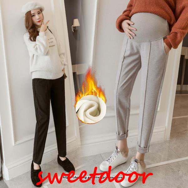 マタニティパンツ 妊婦服 妊娠パンツ 産前産後 ロングパンツ アジャスターボタン付きマタニティファッション 着痩せ 産前から産後まで ロングズボン 柔らか マタニティ服通勤 オフィス お出かけ ママパンツ プレゼント 気持ち触り良さ柔らかい...