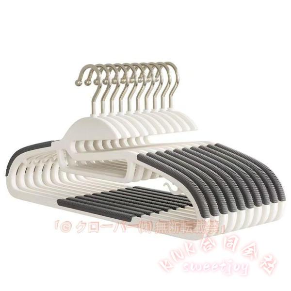 型崩れ防止首回りにスリットが入っているので、襟元を広げずにそのままハンガーにかけられます。お洋服の形を損なうことなく、長くきれいに保つことができるでしょう。洗濯後の一時的な収納からお手入れ用の晴れ干しまで、安心して使えるハンガーです。お洋服...