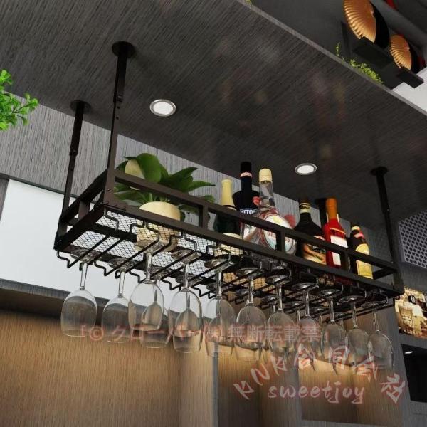 ワイングラスホルダー 家の装飾吊り下げ収納のキッチンワインラックの 金属製のワインラックワインの収納棚のぶら下がっているワインシャンパンガラスゴブレッ