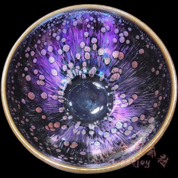 茶器　主人杯　茶道具 天目茶碗 建窯盞 窯変釉 中国　古美術 天目 茶碗 油滴天目 天目釉 曜変天目　茶器　品茶杯　プレゼント　贈り物?箱付け