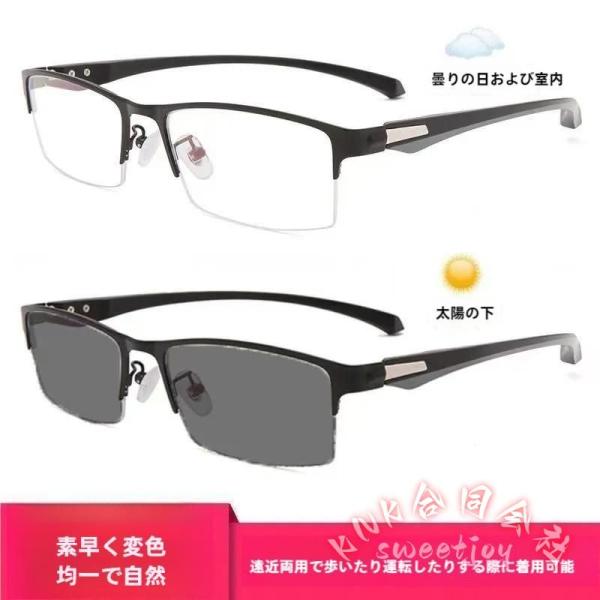 商品仕様 レンズ素材 フレーム素材：金属重量：約21.4g 適用対象：メンズサイズ：写真にご参考特徴：ブルーライトカット、変色レンズ ※レンズの濃度(変色)にかかわらず、紫外線をほぼ100%カットし、有害な光線からしっかり目を守ります。※使...