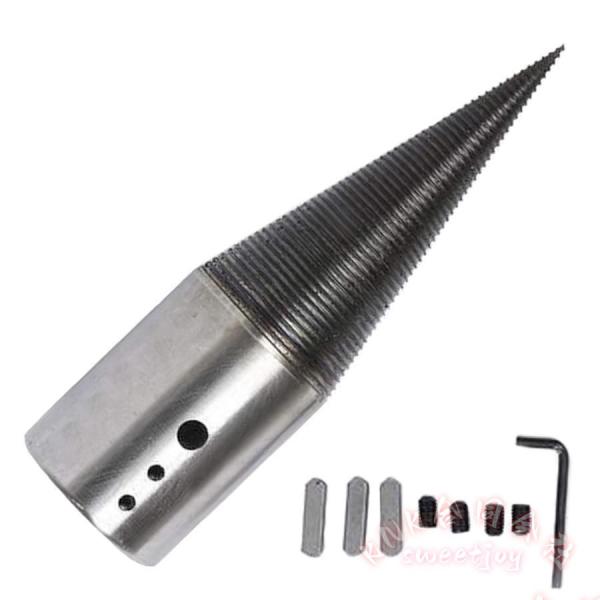 品質材料==クロムマンガンチタン材料で構成され、耐衝撃性、耐摩耗性、高硬度、超靭性、耐久性を備え、長寿命を実現します。グッドヘルパー==この高速ドリルビットはねじ切りされており、薪を分割する方が効率的で、時間を節約できます。 優れた技量、明...