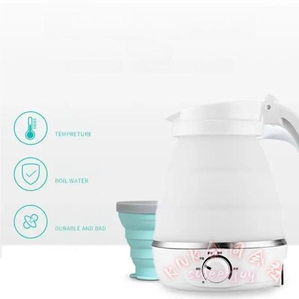 ■特徴・折りたたむと約3分の2のサイズになりコンパクト・自動で約60?65度に保てるKEEP WARMモードと　85℃以下で再加熱されるBOILモードのダブル・スイッチ切替で100?240Vの電圧に対応、海外でも使える・容量0.6Lで1?2...