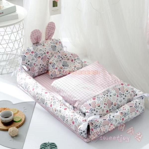 ■本体：コットン100%　対象年齢：0?24ヶ月　重さ（掛布団を除く）：約1.2kg　サイズ：約90*55*20cm　FCZY布団セット　通年使える四角い作りで広々としている為、おむつ交換もとても楽！寝返りもしやすく赤ちゃんがゆったり過ごせ...