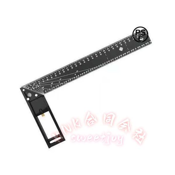 マルチアングル測定定規、多機能角度測定ツール、 L字型直角定規、2024年新アップグレード45/90度アルミニウム合金木工直角定規、ユニバーサル組み合わせ角度、