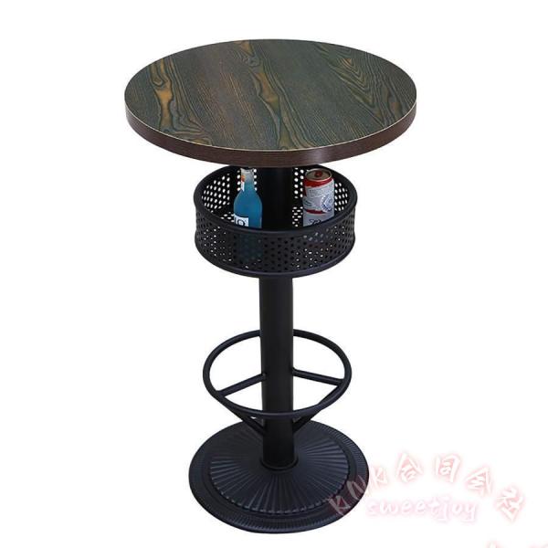 【商品サイズ(約)】3タイプのバーテーブルの高さはすべて103cm。 丸デスクトップ直径60cm、四角デスクトップ辺の長さ60cm、矩形デスクトップ 長さ120cm×幅60。（詳しい寸法は2枚目の画像をご覧ください）占有しすぎることなく、ほ...