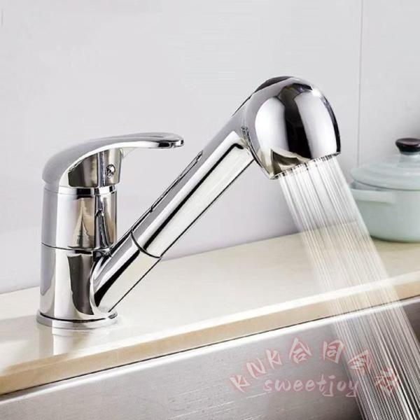 【高品質】：キッチンや洗面用にとても使い勝手の良い、伸縮シャワーノズルタイプのシングルレバー混合水栓です。この混合水栓は漏れ防止セラミックのスプールを採用します。古い蛇口から交換しようと思っている方にお勧めです。【蛇口の本体サイズ】 ：台高...