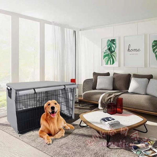 ペットサークルカバー 犬用ケージカバー ケージカバー 防寒 防水 ファスナー付き 防音 窓付き 通気性 日差しよけ 落ち着ける空間作り 取り付け簡単