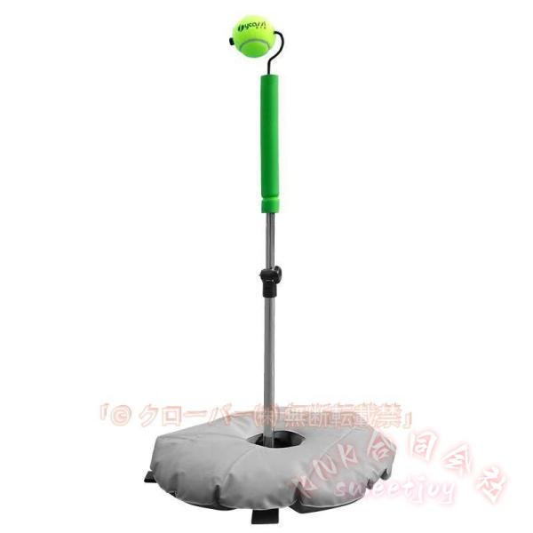 【テニストレーナーエイド】：フロアテニススイングトレーナー、非常に便利なテニスヒットトレーニングツール。トップスピン、ステレオタイプ、練習トレーニング用のポータブルテニストレーナーで、自宅、ジム、庭、公園など、屋内外のさまざまな場所に適して...