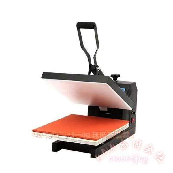 ヒートプレス 38*38 インチ、大型クラムシェルヒートプレス、高圧熱プレス機 T シャツ用デジタル制御熱伝達機、110V 1800W 0-554°F 調整可能
