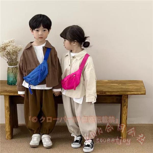 シンプル無地のカジュアルデザイン♪子ども用のボディバッグです。腰巻き・肩掛け両方OKの2WAY仕様！普段使いから旅行などでも◎ちょっとしたプレゼントやギフトなどにもオススメ☆【サイズについて】画像をご参照ください。【素材について】ナイロン、...