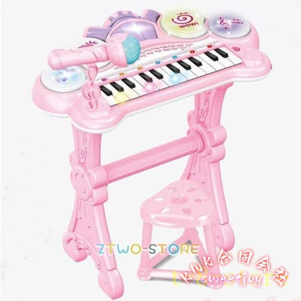 【知的教育機器】幼児や赤ちゃんに特に適した幼児期の子供の音楽的才能を育成します。子供の知性、想像力、創造性を促進し、手、目、耳の調整、脳の記憶の発達、感情を育むことができます。知育玩具として、お子様の成長期にお勧めです。多機能楽器：キーボー...