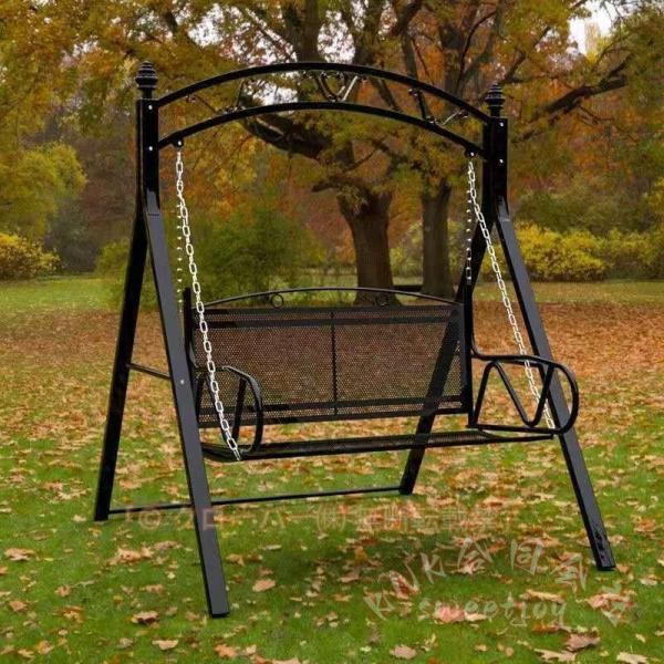 【金属製フレーム構造の特長】ガーデンスイングチェア 高硬度の高品質錬鉄素材、双??化?漆工?、強い柔軟性、耐摩耗性を備えた金属製フレーム。スイング ガーデンベンチ 2?3人が快適に座れるスイングチェアは、ポーチ、パティオ、裏庭などに最適なプ...