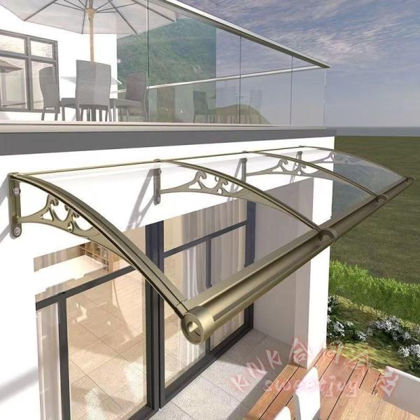 ☆高性能ポリカーボネート（PC）素材、優れた透明性、優れた照明効果、耐衝撃性、遮音性、断熱性、難燃性、老化防止、省エネ、環境保護、20年以上の使用に最適☆耐候性、紫外線はドアや窓を色あせて剥がします。雨よけは太陽の紫外線に効果的に抵抗し、レ...