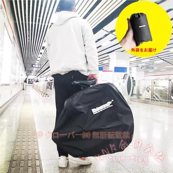 輪行バッグ ロードバイク 16インチ 20インチ 自転車 バッグ 輪行袋 キャリーバッグ 折りたたみ 持ち運び