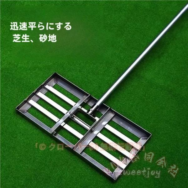 熊手 レーキ ハンドレーキ 芝生レーキ サッチ取りレーキ 芝生レベリングレーキステンレス鋼レベル土壌または汚れ地表面を簡単に TREEECFCST 903