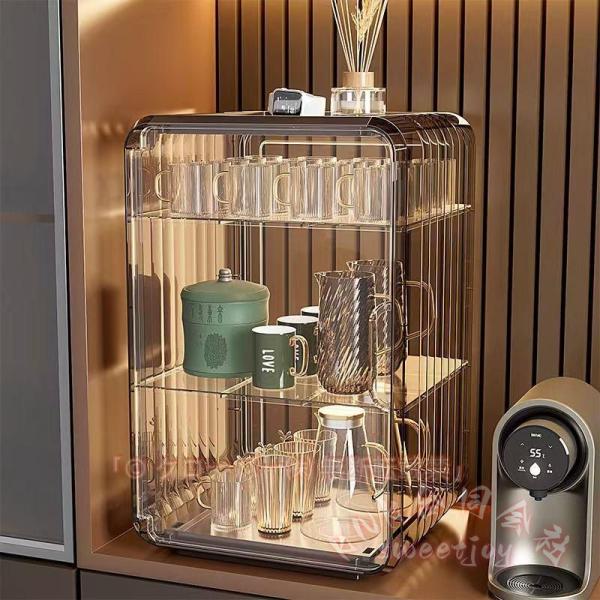 商品の説明材質：プラスチックサイズ：A=250*240*370mm（2段）。B=250*240*370mm（3段）。C=250*240*370mm（4段）。D=28*15*24.5cm（棚高さ調節可能）。注意：製品はカップホルダーのみで、カ...