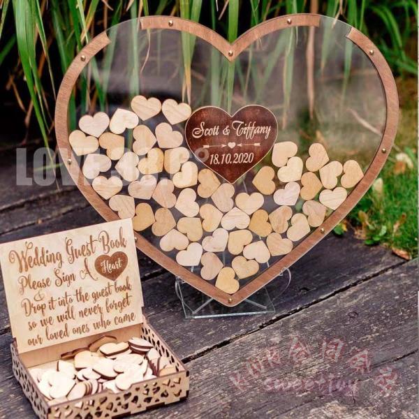 商品説明・木製ハートチップ60枚入りのウェディングドロップスです。・ウェディングドロップスは海外ウェディングにおいてもの演出アイテムです。・ゲスト参加型の新しいかたちのゲストブックです。・挙式後にはインテリアとして飾ることができるのも楽しみ...