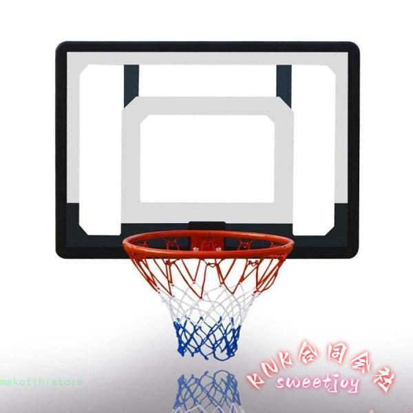 【製品仕様】：バックボードサイズ：82x58cm;リング直径：38cm;重量：4.5kg【材質】：背板：PVC透明ボード、リング：16mmスチールパイプ、ボールネット：ナイロン【壁掛けタイプ】：高耐熱、優れた光線透過率、耐圧性、耐衝撃性【屋...