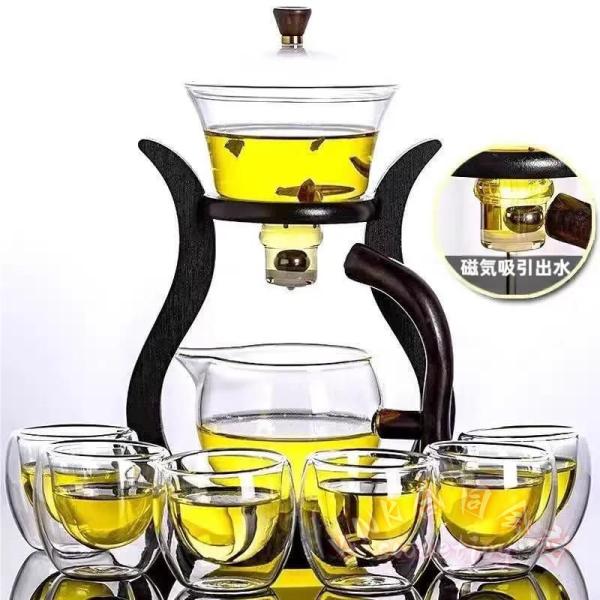 【お手入れが簡単】3体分割コンビネーションデザインで、お手入れも簡単。便利で迅速であり、香りのよいお茶、ルーズリーフティー、ティーバッグ、健康的なフルーツティーを楽しむのに非常に適しています。【エルクの形】　見事なデザイン：龍の金属形、顔の...